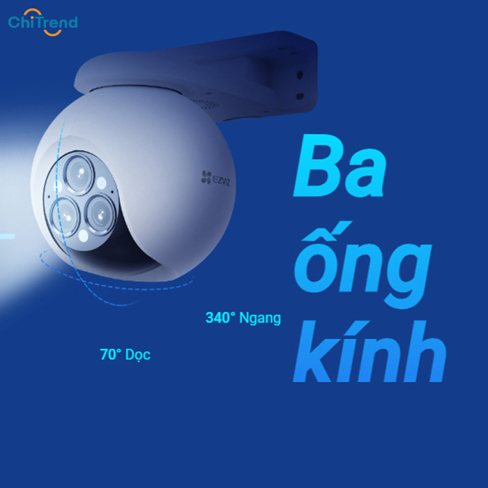 Camera IP ngoài trời Ezviz H80f Multi 2K+ 4MP